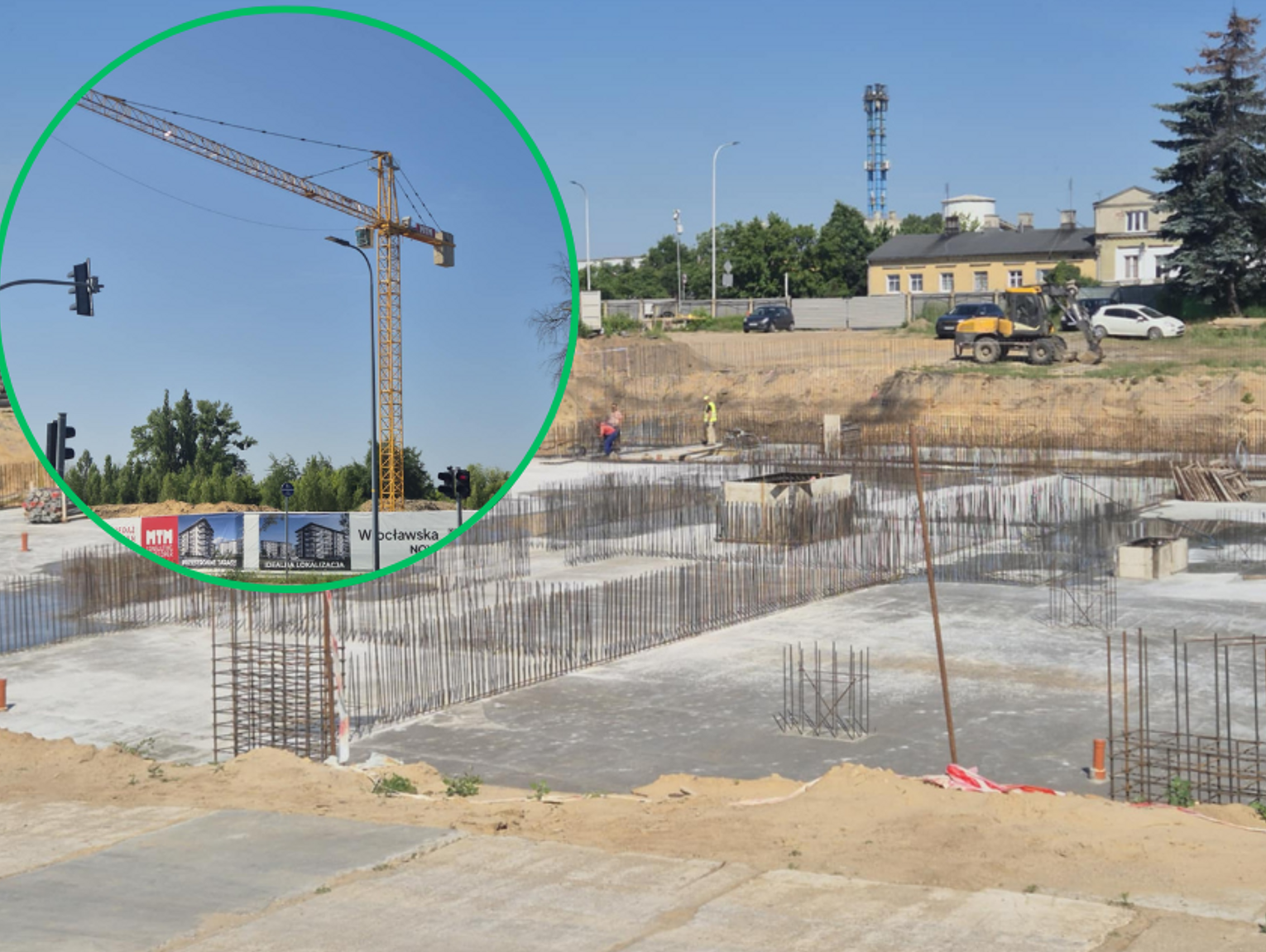 Wielki żuraw przy Wrocławskiej. Kolejny etap inwestycji